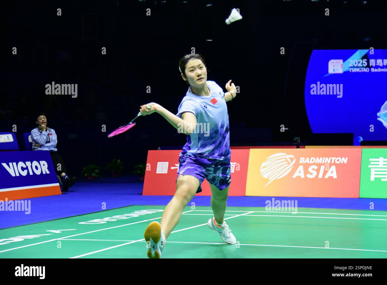 QINGDAO, CHINA - FEBRUARY 14, 2025 - Chinese players KENG Shu Liang and ...