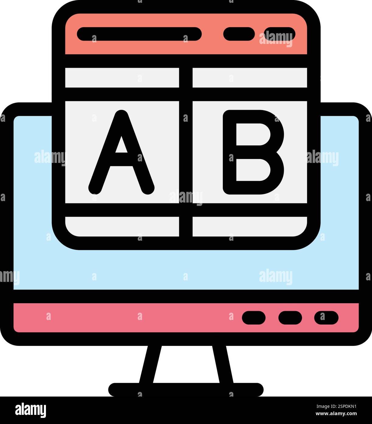 Ab testing Vector Icon Design Illustration Stock Vector Image & Art - Alamy