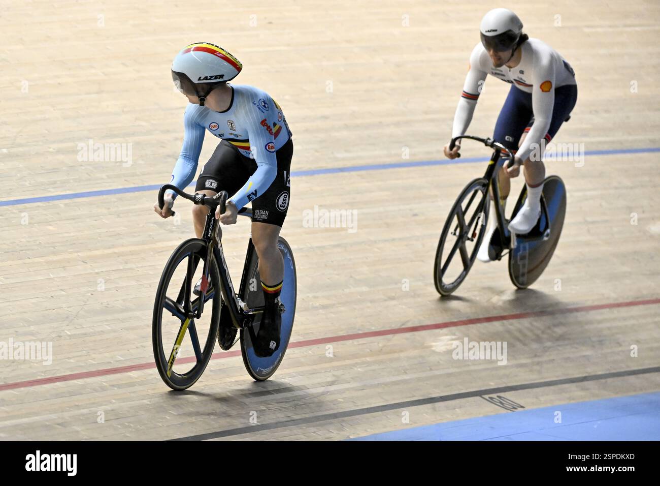 Heusden Zolder, Belgium. 14th Feb, 2025. Belgian Runar De Schrijver and ...