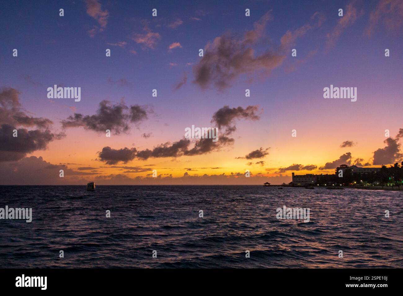 Sunrise at beach, San Andres Island - Colombia Stock Photo - Alamy
