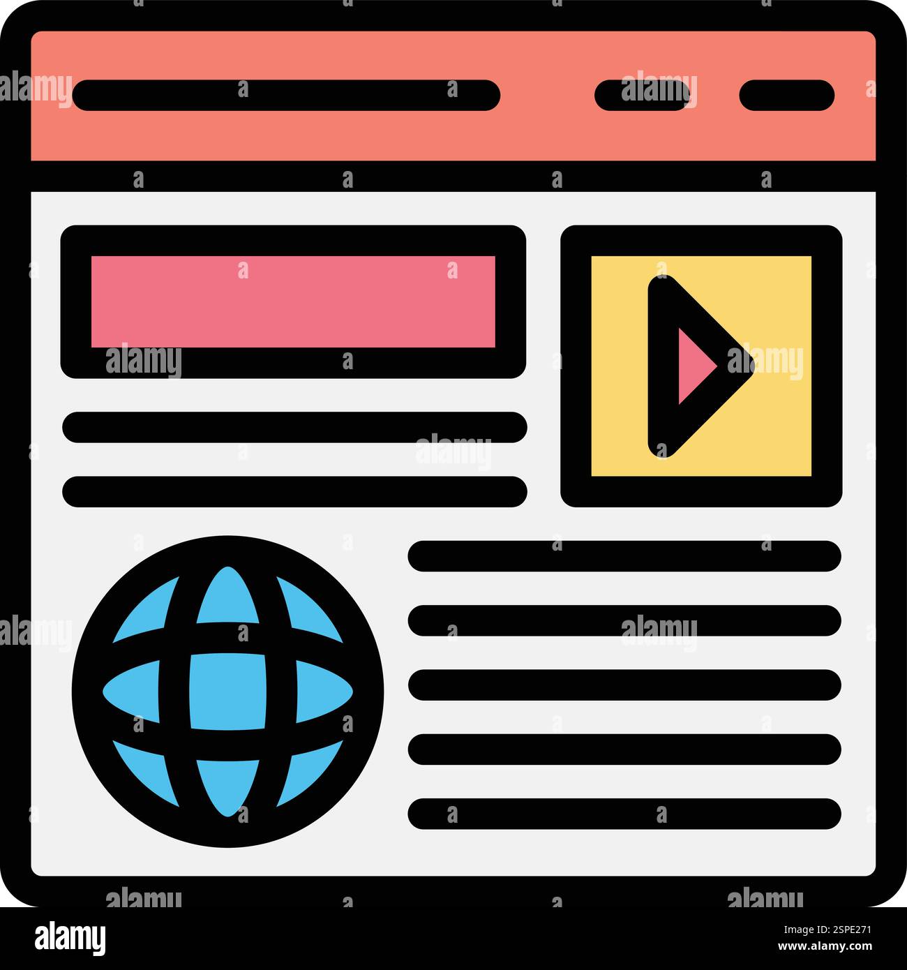 Content marketing Vector Icon Design Illustration Stock Vector Image ...