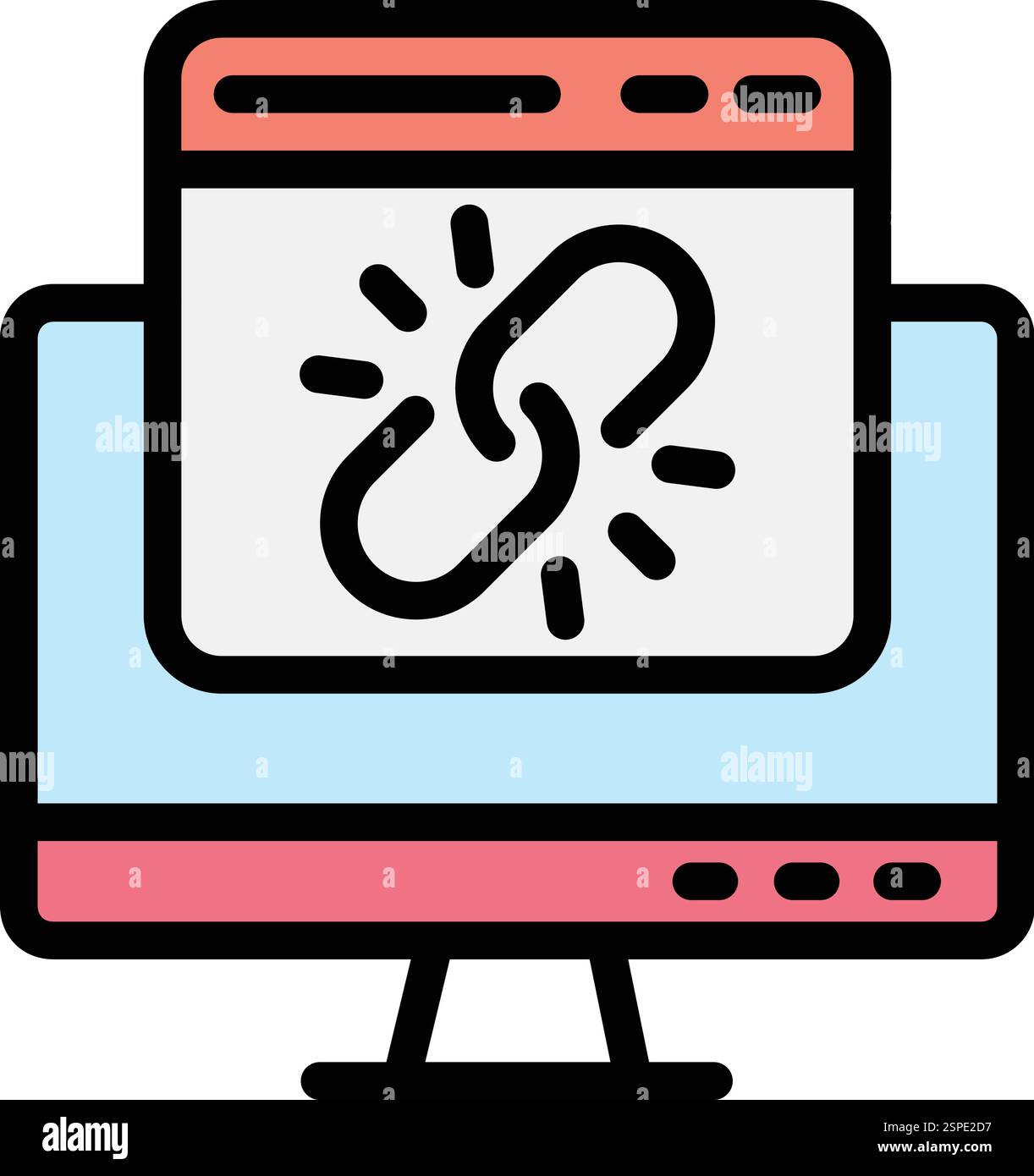 Web link vector icon hi-res stock photography and images - Alamy