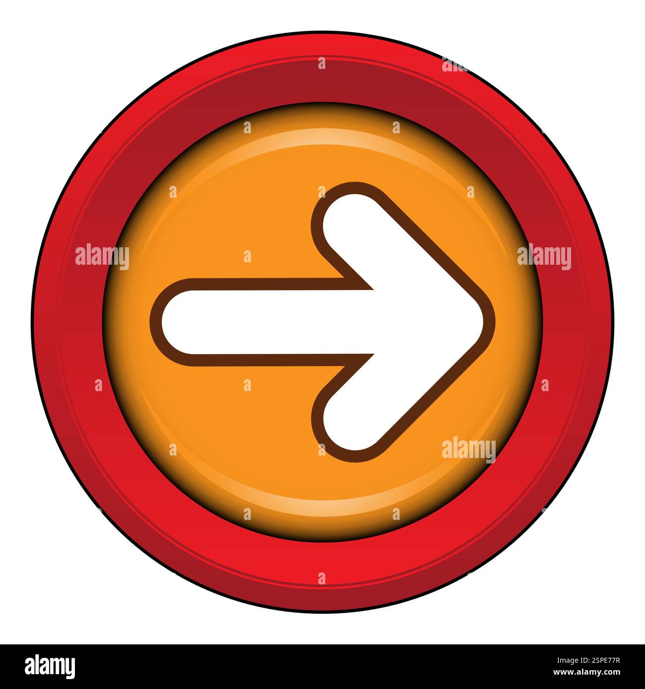 Direction label sign round Stock Vector Images - Alamy