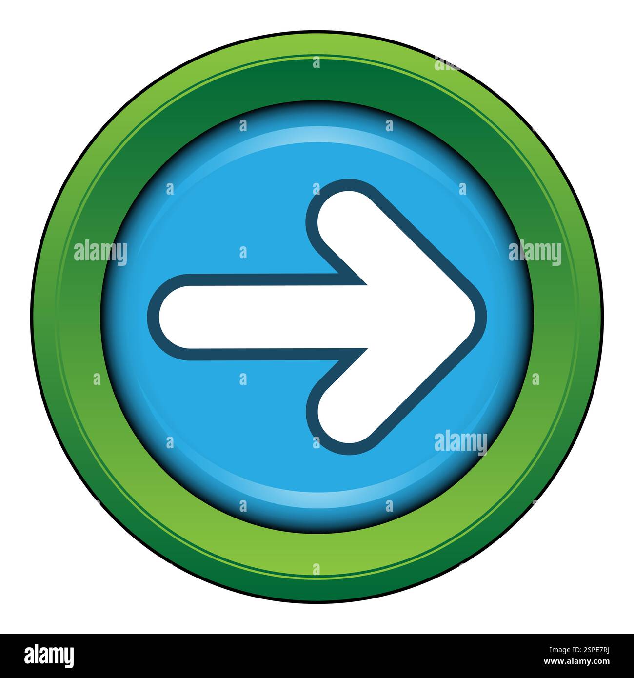 Direction label sign round Stock Vector Images - Alamy