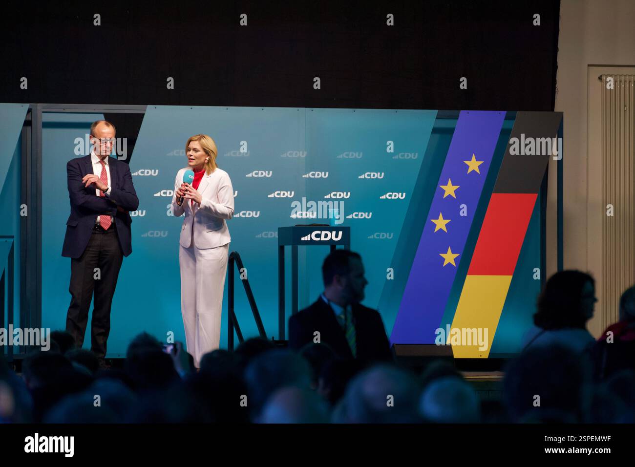 Stromberg, Germany. February 07, 2025. Friedrich Merz, chancellor ...