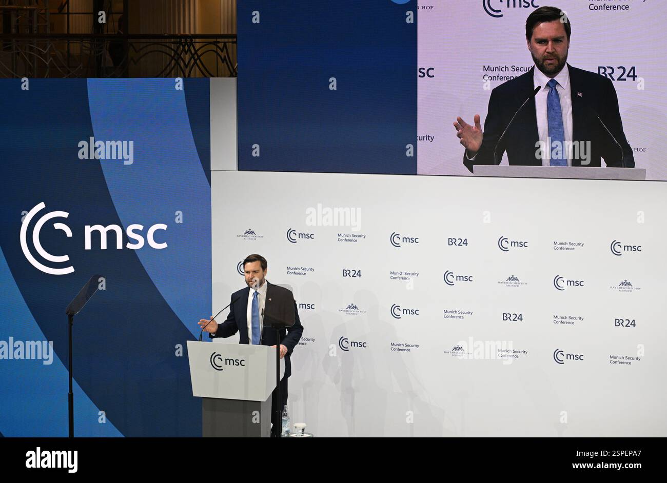 Munich, Germany. 14th Feb, 2025. J.D. Vance, Vice President of the USA ...
