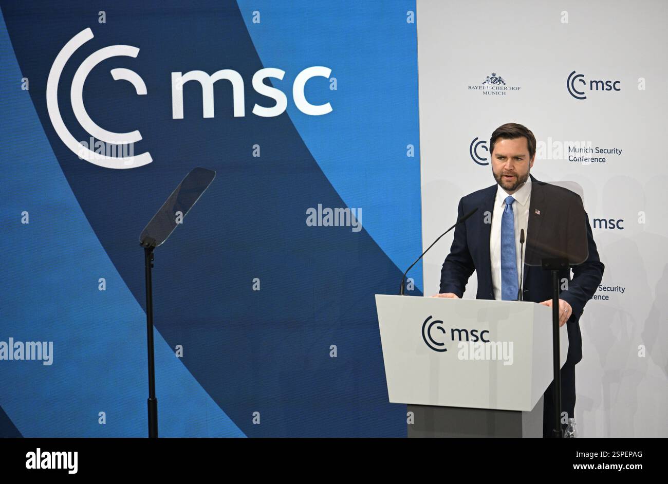 Munich, Germany. 14th Feb, 2025. J.D. Vance, Vice President of the USA ...