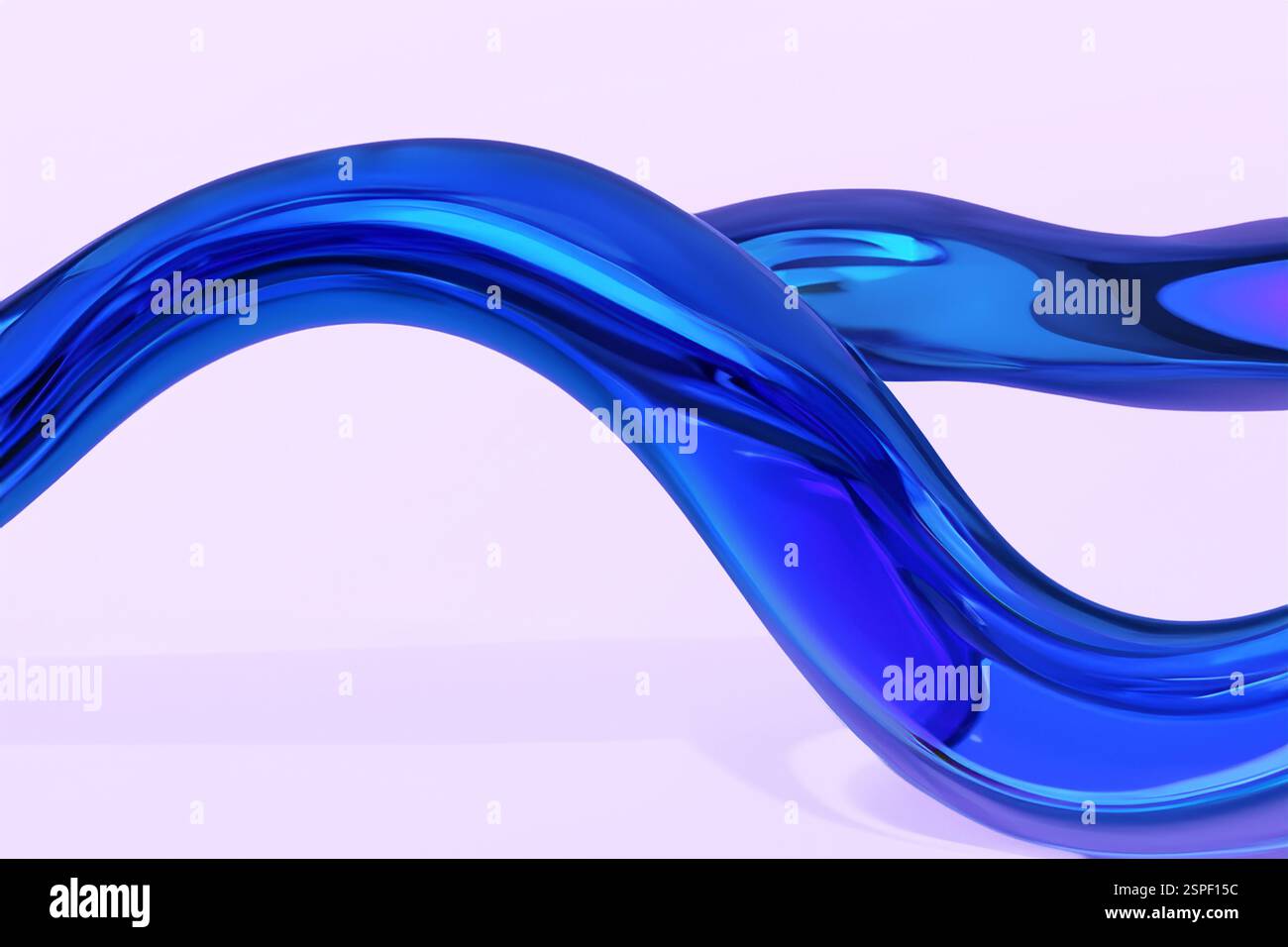 A minimalistic abstract design featuring dynamic blue wave forms on a ...