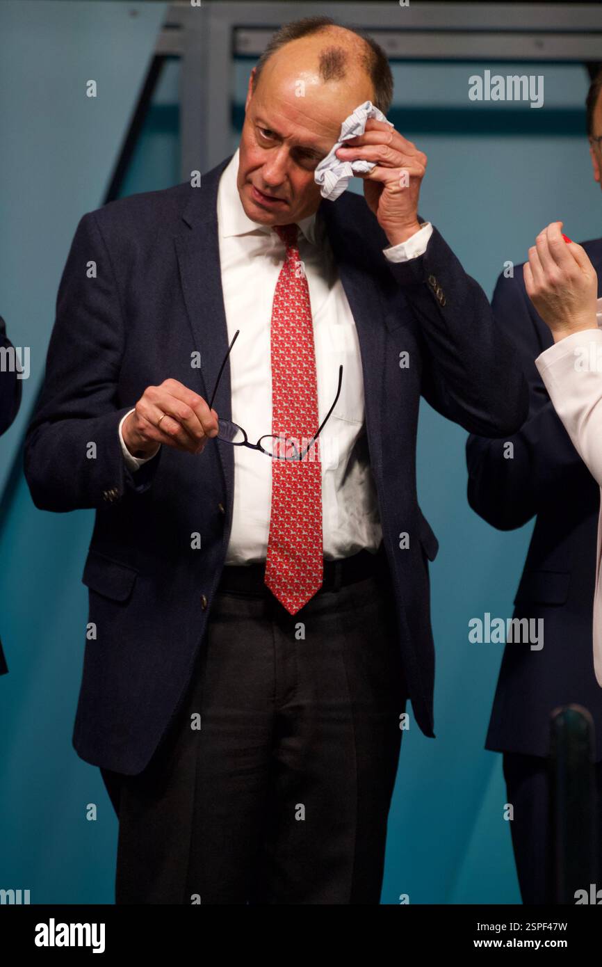 Stromberg, Germany. February 07, 2025. Friedrich Merz, chancellor ...