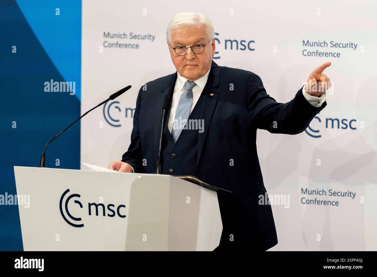 Munich, Bavaria, Germany. 14th Feb, 2025. FRANK-WALTER STEINMEIER at ...