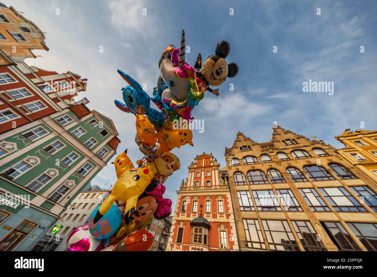 Wroclaw, Poland - July 31 2024: Colorful Cartoon Character Balloons ...