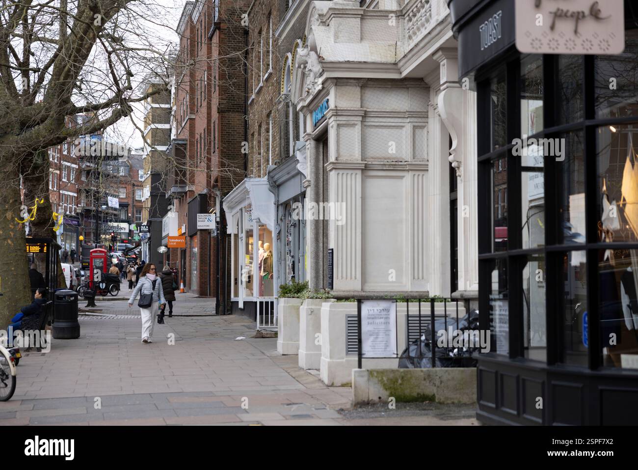 Retail shops on Hampstead High Street recently suffering from high ...