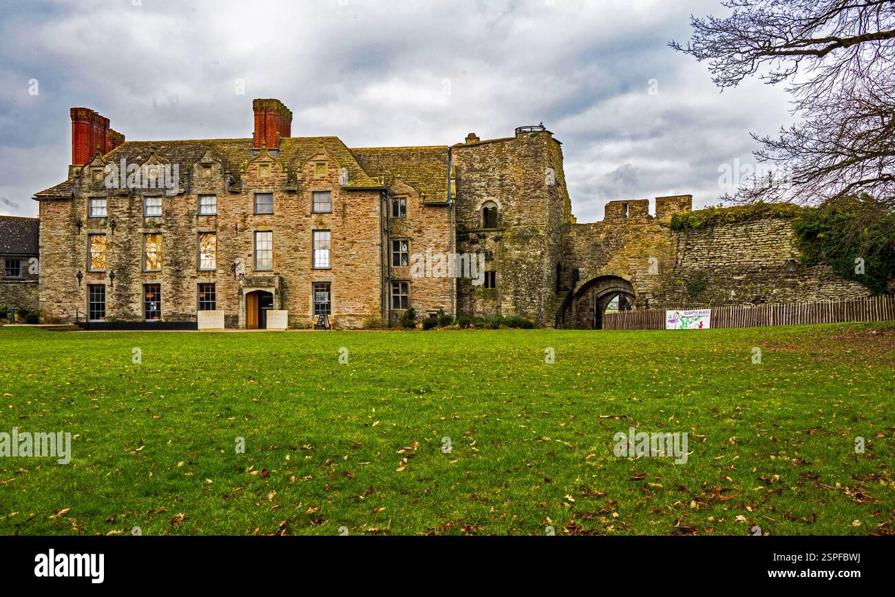 HAY CASTLE, Hay-on-Wye, Hereford Stock Photo - Alamy