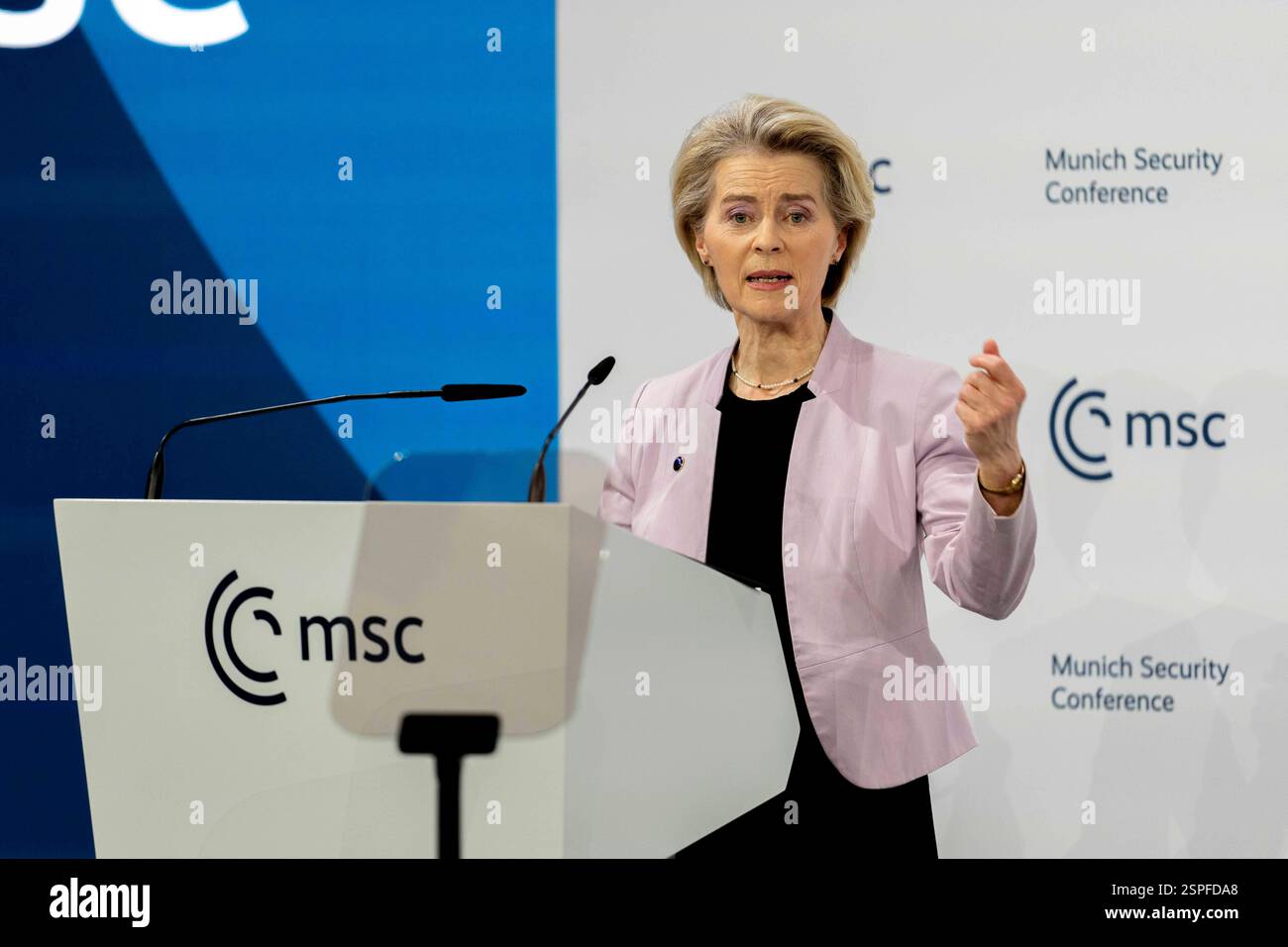 URSULA VON DER LEYEN at the 61st Munich Security Conference MSC at the ...