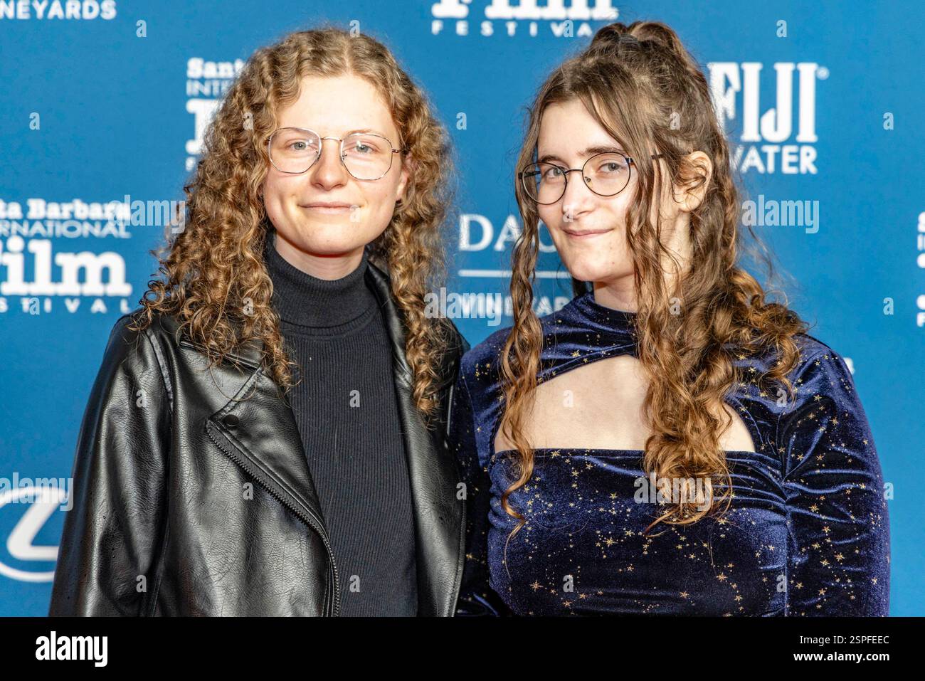 Red carpet arrivals:(l-r) Olivia Crossland and Kiara Lin (Snow Day ...