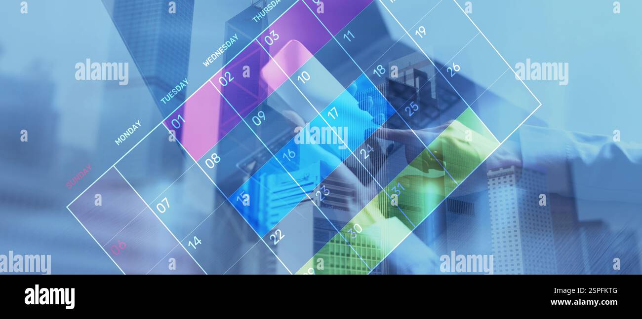 Digital Schedule Management and Planning Tools Stock Photo - Alamy