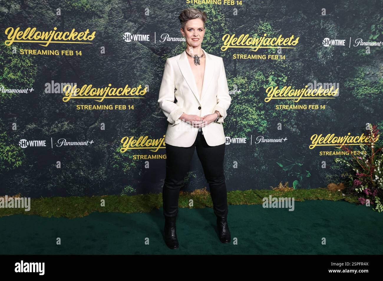 LOS ANGELES, CALIFORNIA, USA - FEBRUARY 13: Ameni Rozsa arrives at the ...