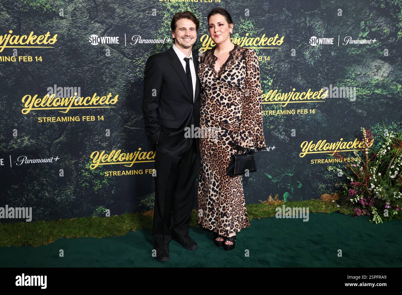 LOS ANGELES, CALIFORNIA, USA - FEBRUARY 13: Jason Ritter and wife ...