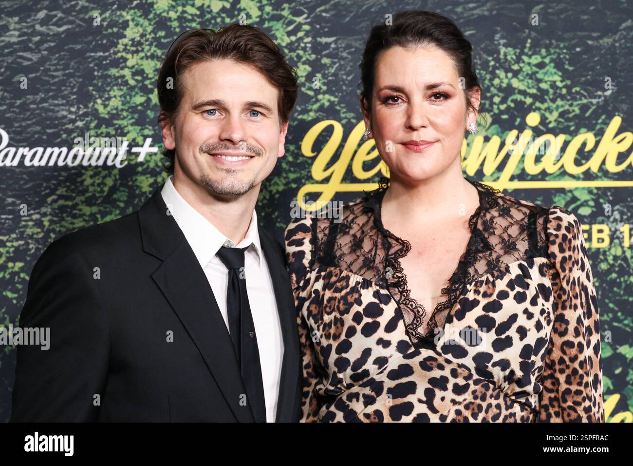 LOS ANGELES, CALIFORNIA, USA - FEBRUARY 13: Jason Ritter and wife ...