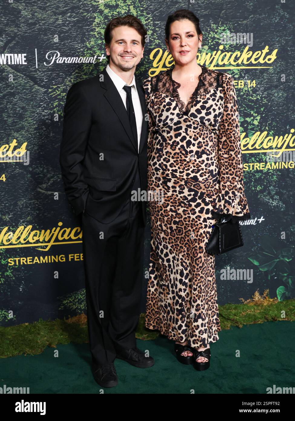LOS ANGELES, CALIFORNIA, USA - FEBRUARY 13: Jason Ritter and wife ...