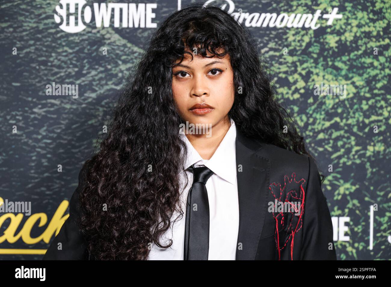 LOS ANGELES, CALIFORNIA, USA - FEBRUARY 13: Nuha Jes Izman arrives at the Global Premiere Of ...