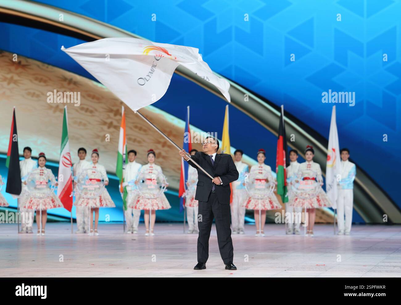 Harbin, China's Heilongjiang Province. 14th Feb, 2025. The Olympic ...