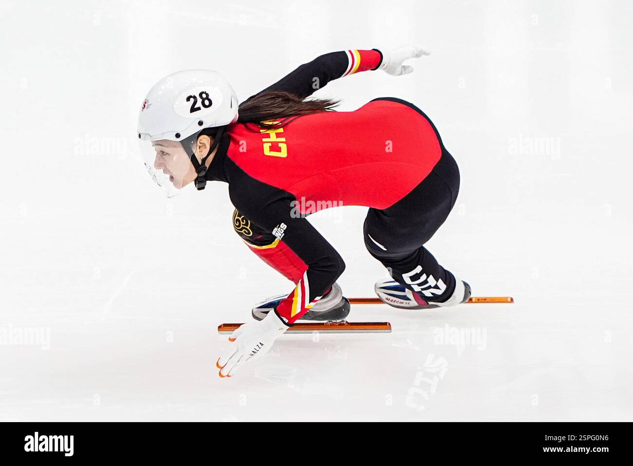 Milan, Italy. 14th Feb, 2025. MILAN, ITALY - FEBRUARY 14: Xinran Wang ...