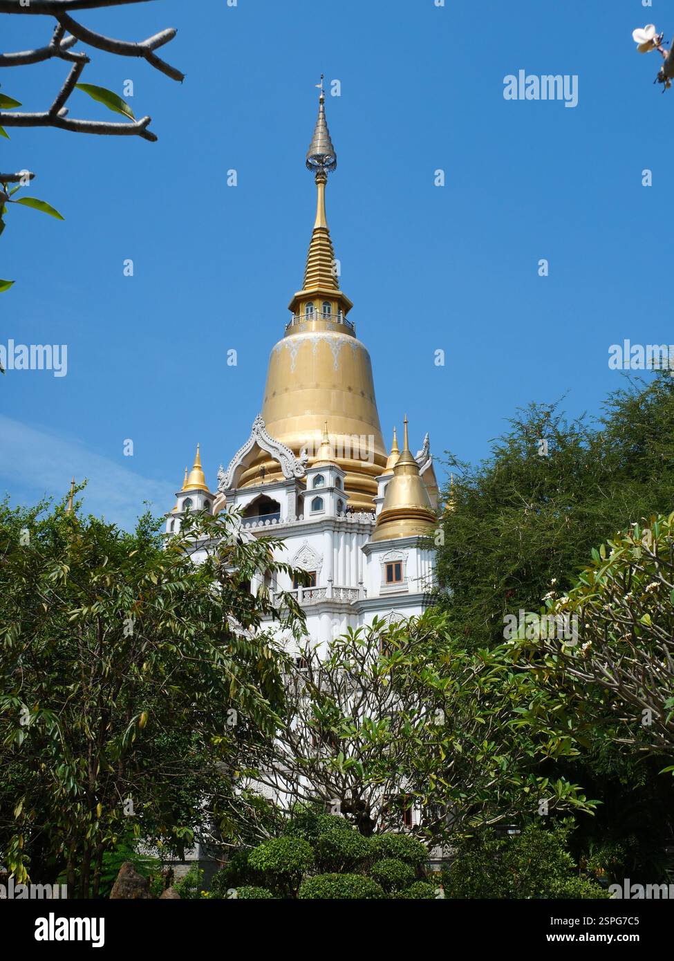 Magnificent Thai temple architecture in Vietnam, featuring intricate ...