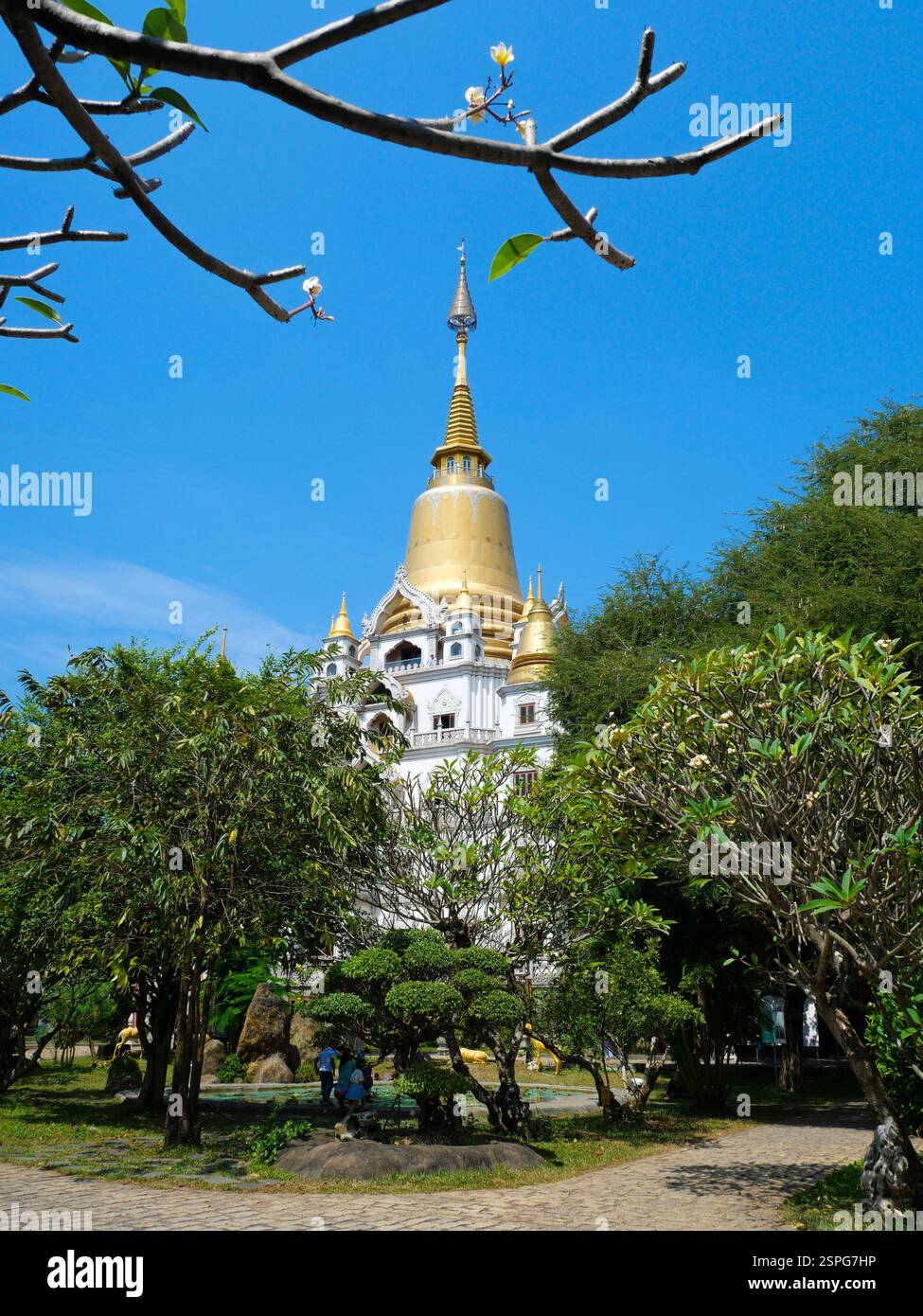 Magnificent Thai temple architecture in Vietnam, featuring intricate ...