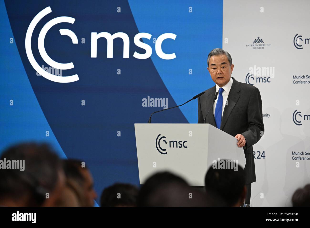 Munich, Germany. 14th Feb, 2025. Wang Yi, Foreign Minister of China ...