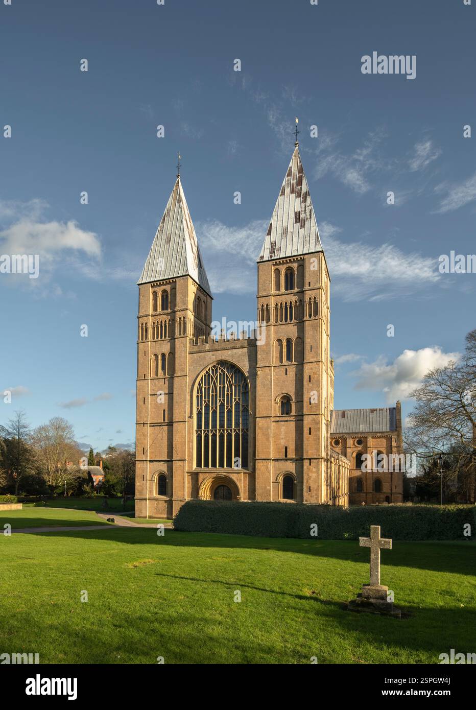 Southwell Cathedral Seen From the Old Cemetery Stock Photo - Alamy