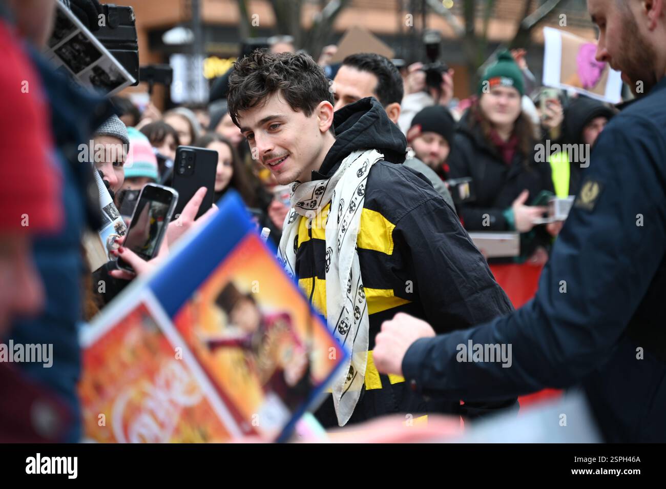 Berlin, Germany. 03rd Mar, 2020. Timothee Chalamet is in the fan zone ...