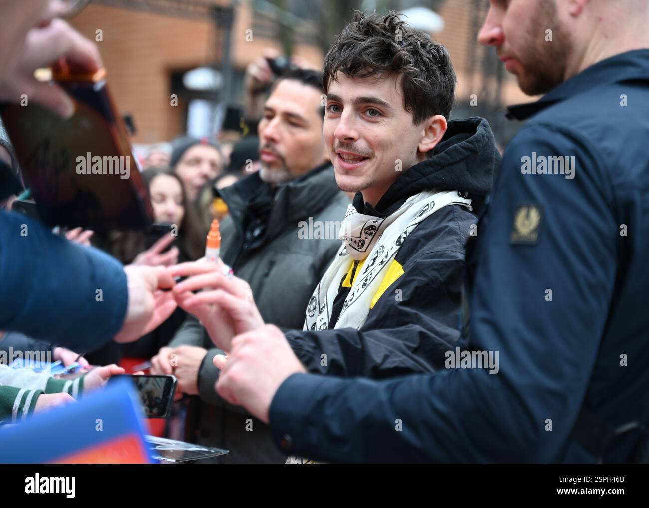 Berlin, Germany. 03rd Mar, 2020. Timothee Chalamet is in the fan zone ...