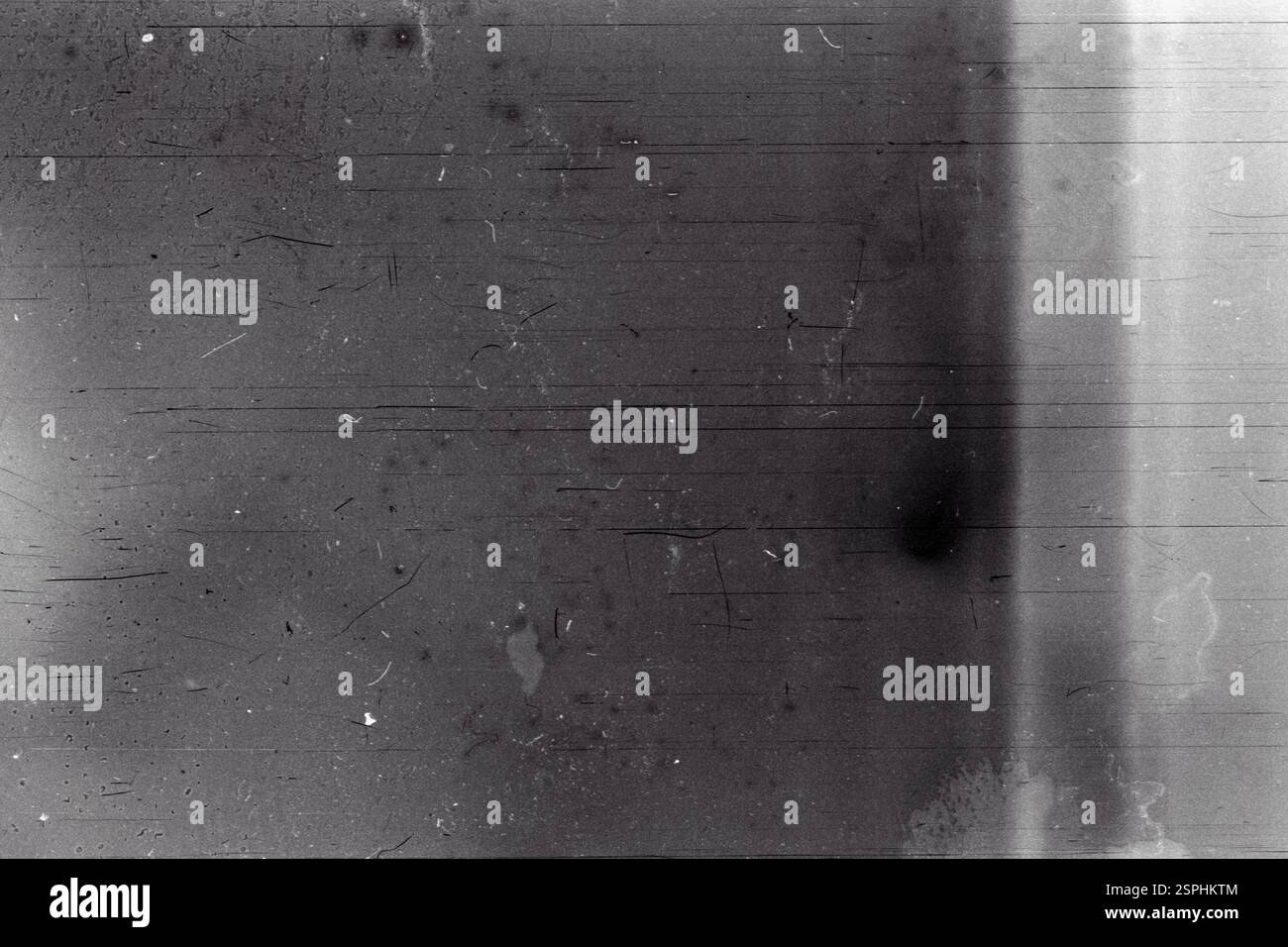 Blank grained film strip texture background with heavy grain, dust and ...