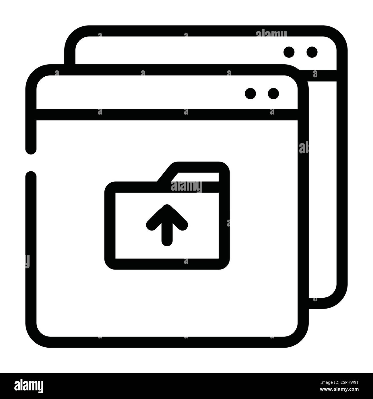Upload File Icon Stock Vector Image & Art - Alamy