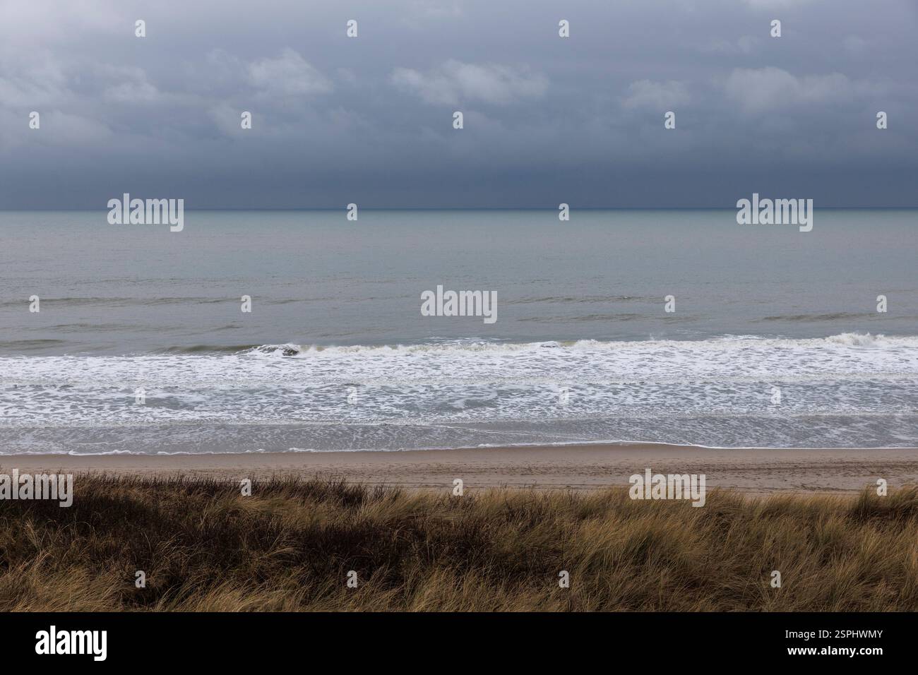 on the beach in Domburg on the peninsula Walcheren, Zeeland ...