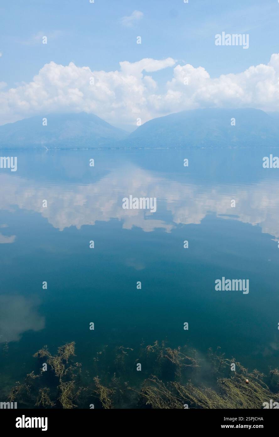 Beautiful landscape view of Singkarak Lake, West Sumatera, Indonesia ...