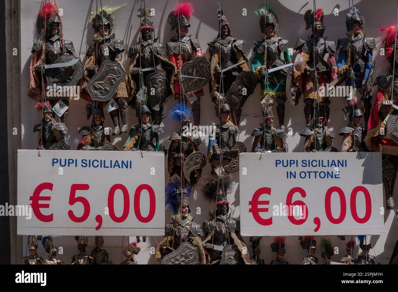 Pulling tourist strings: Sicilian armoured warrior puppets - including ...