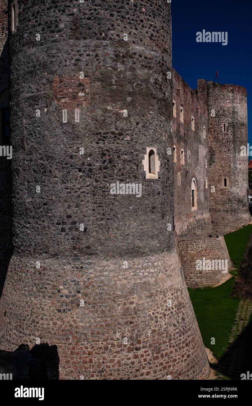 Castello Ursino (Bear Castle) at Catania, Sicily Italy, built in the ...