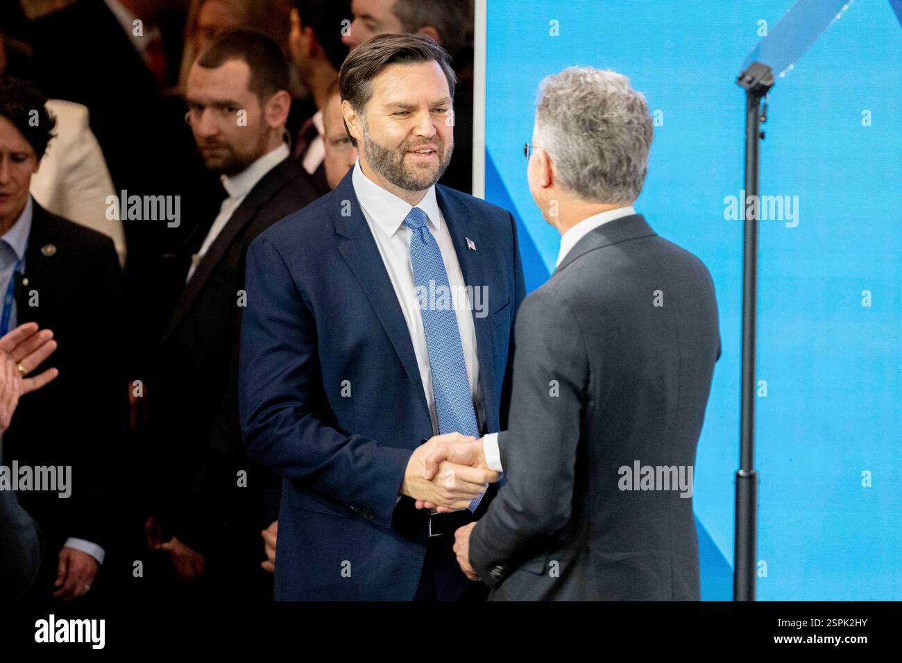 J.D. Vance, Vice President of the United States of America, shaking ...