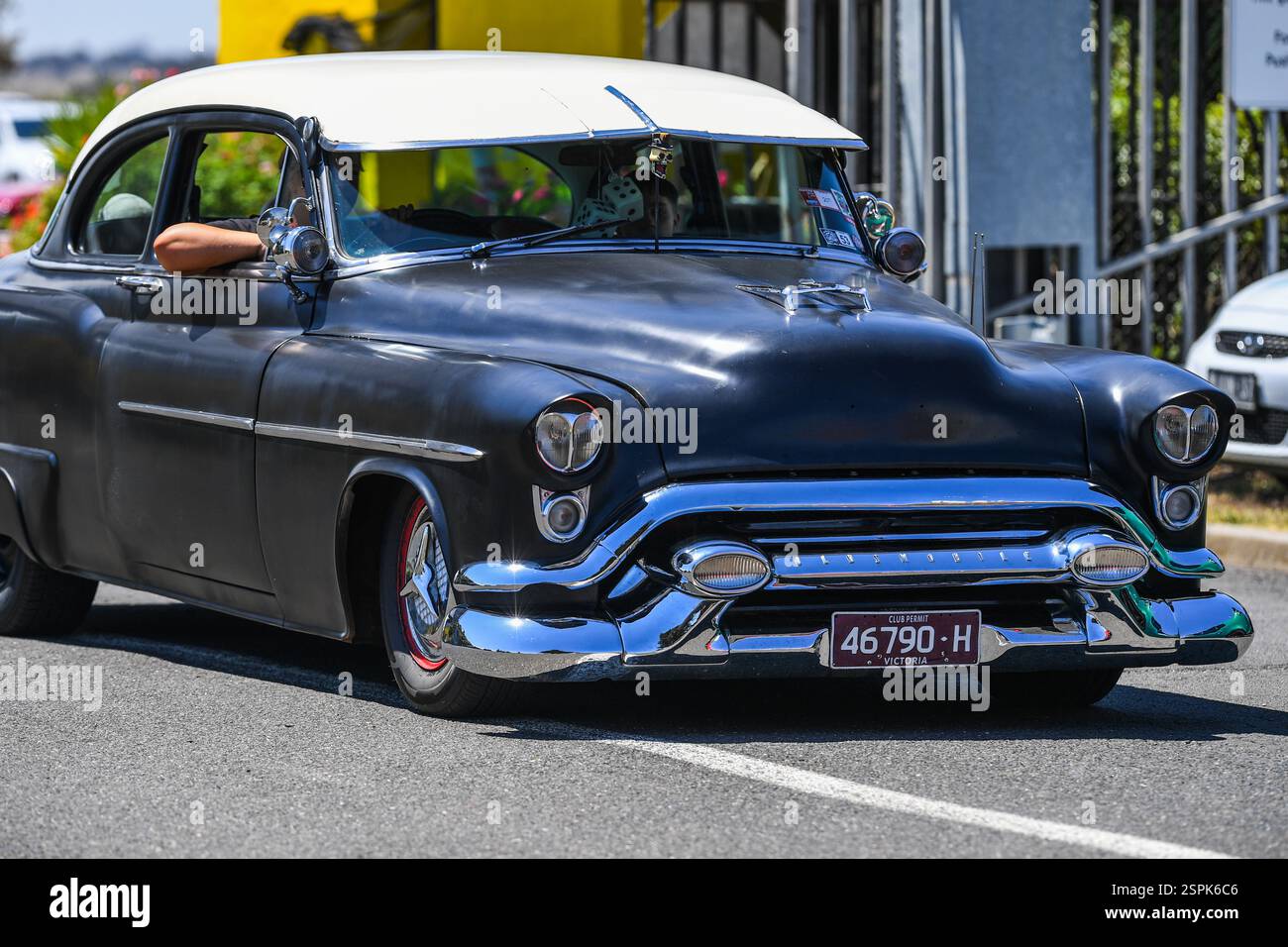 Chevrolet Bel Air is seen during the Tuff Streeters Festival at the ...