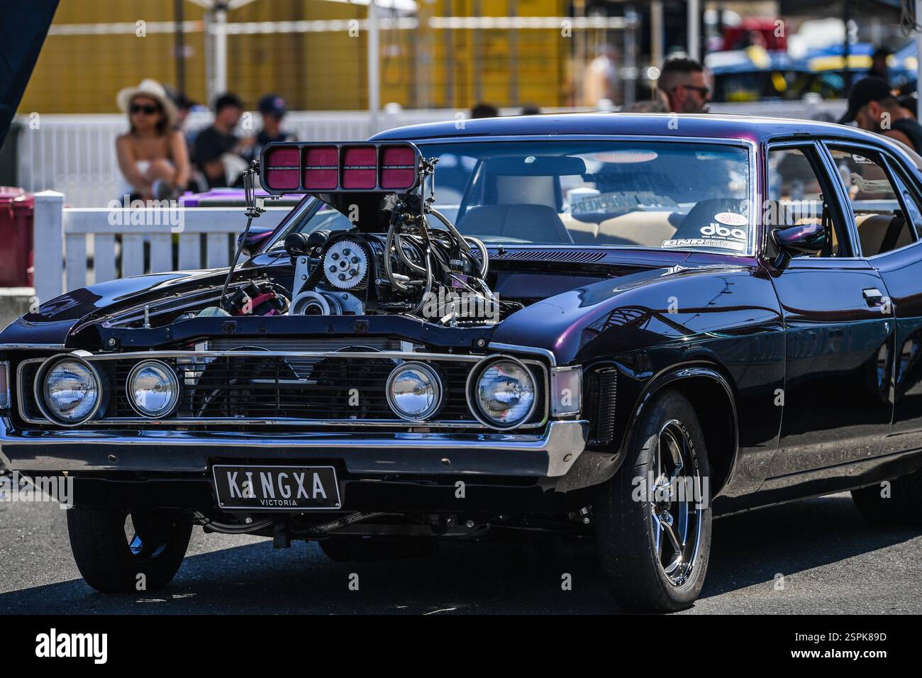 Ford Falcon XA with a big block engine is seen during the Tuff ...