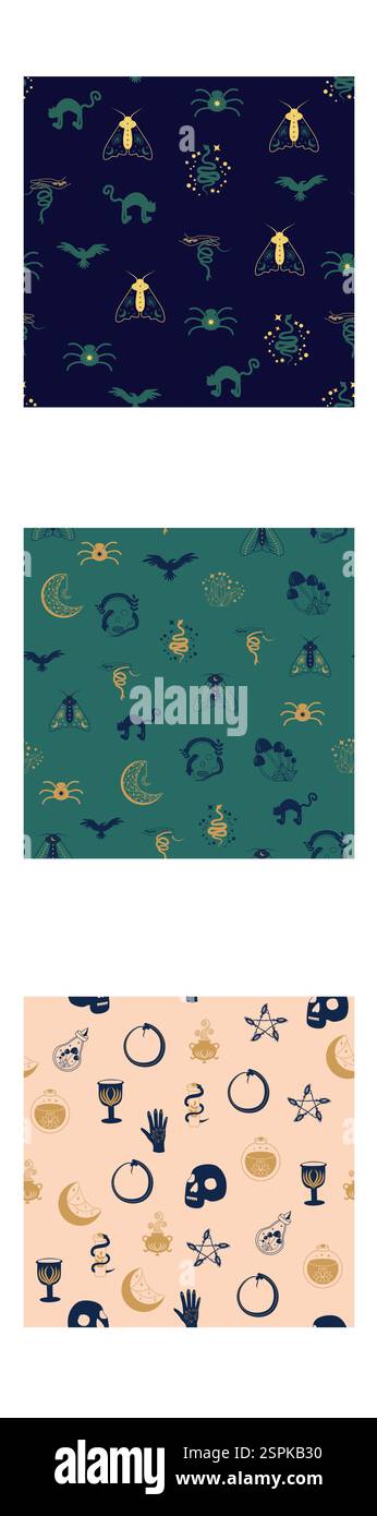 Elements pagan magic halloween Cut Out Stock Images & Pictures - Alamy