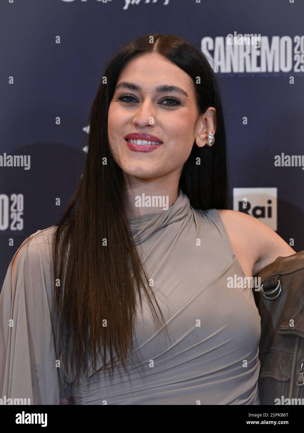 Sanremo, 75th Italian Song Festival 2025 - Photocall Gaia Stock Photo - Alamy