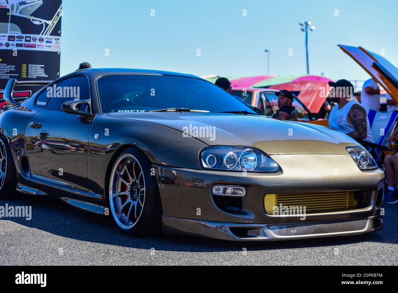 Toyota Supra MK4 is seen during the Tuff Streeters Festival at the ...