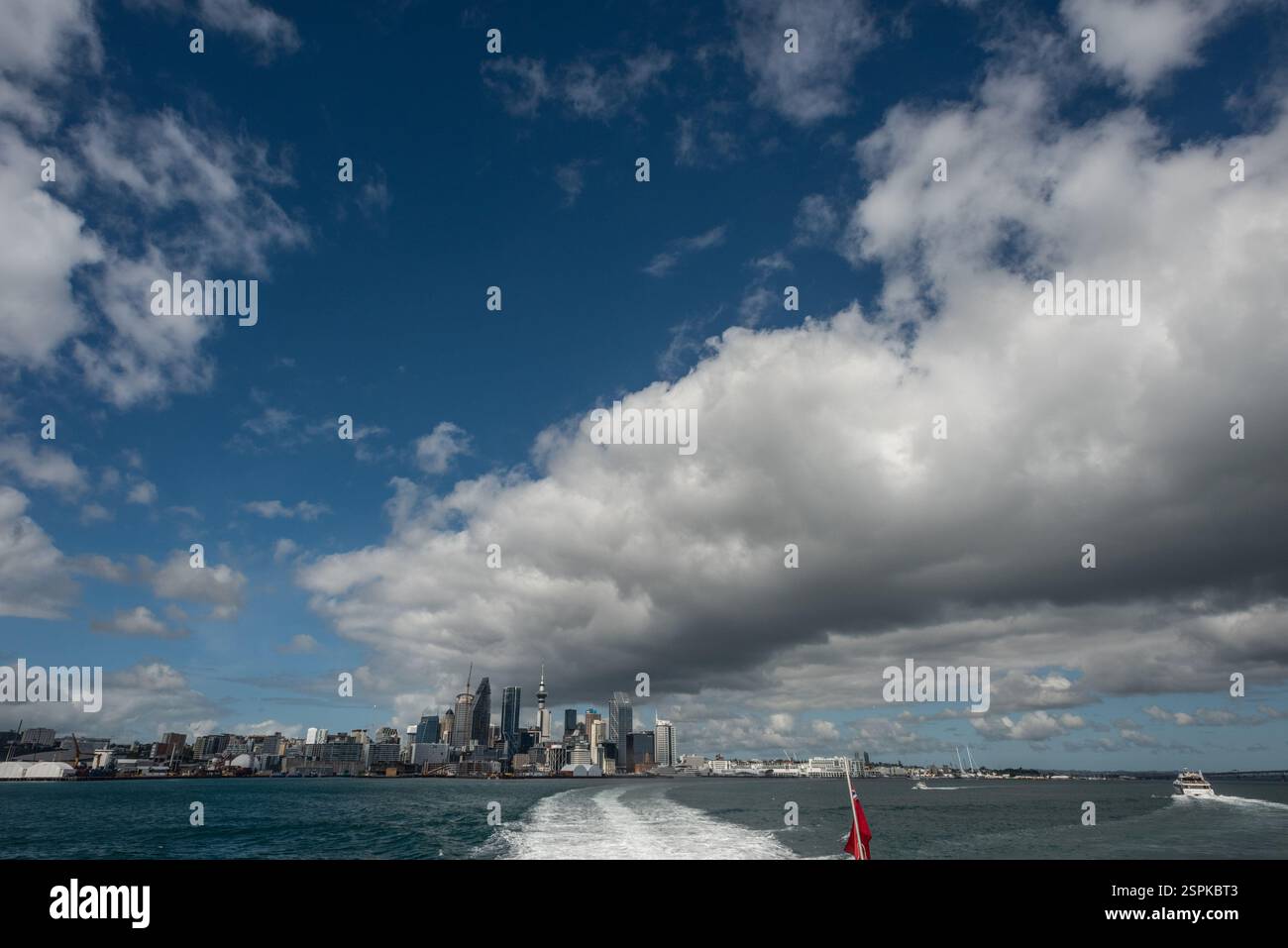 Auckland, January 14th 2025: The city centre, seen from the Devonport ...