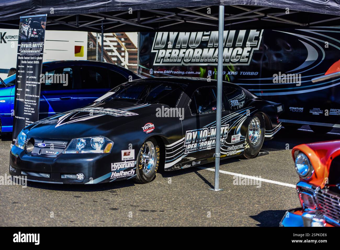 Drag Racing Ford car is seen during the Tuff Streeters Festival at the ...