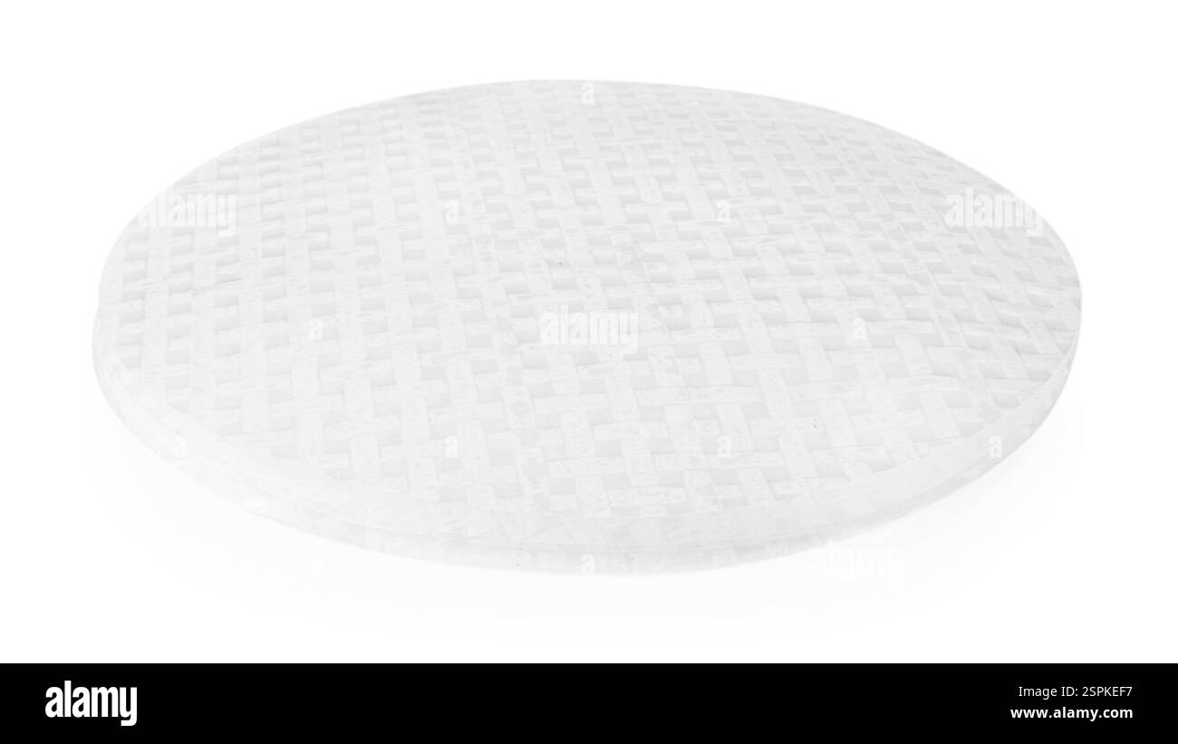 Edible rice paper sheets isolated on white Stock Photo - Alamy