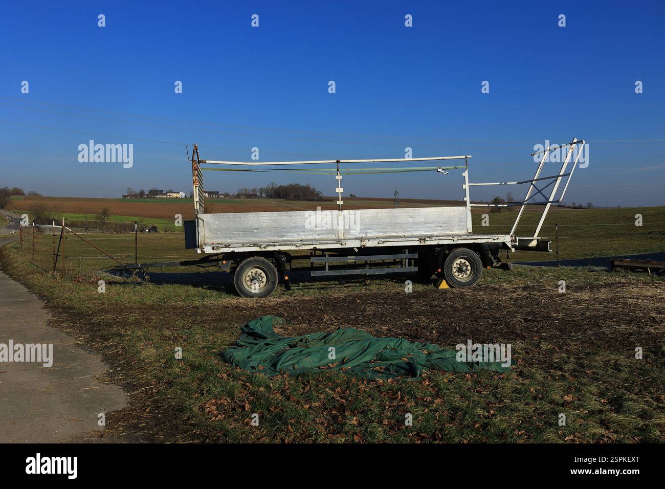 White transportation vehicle stands hi-res stock photography and images ...