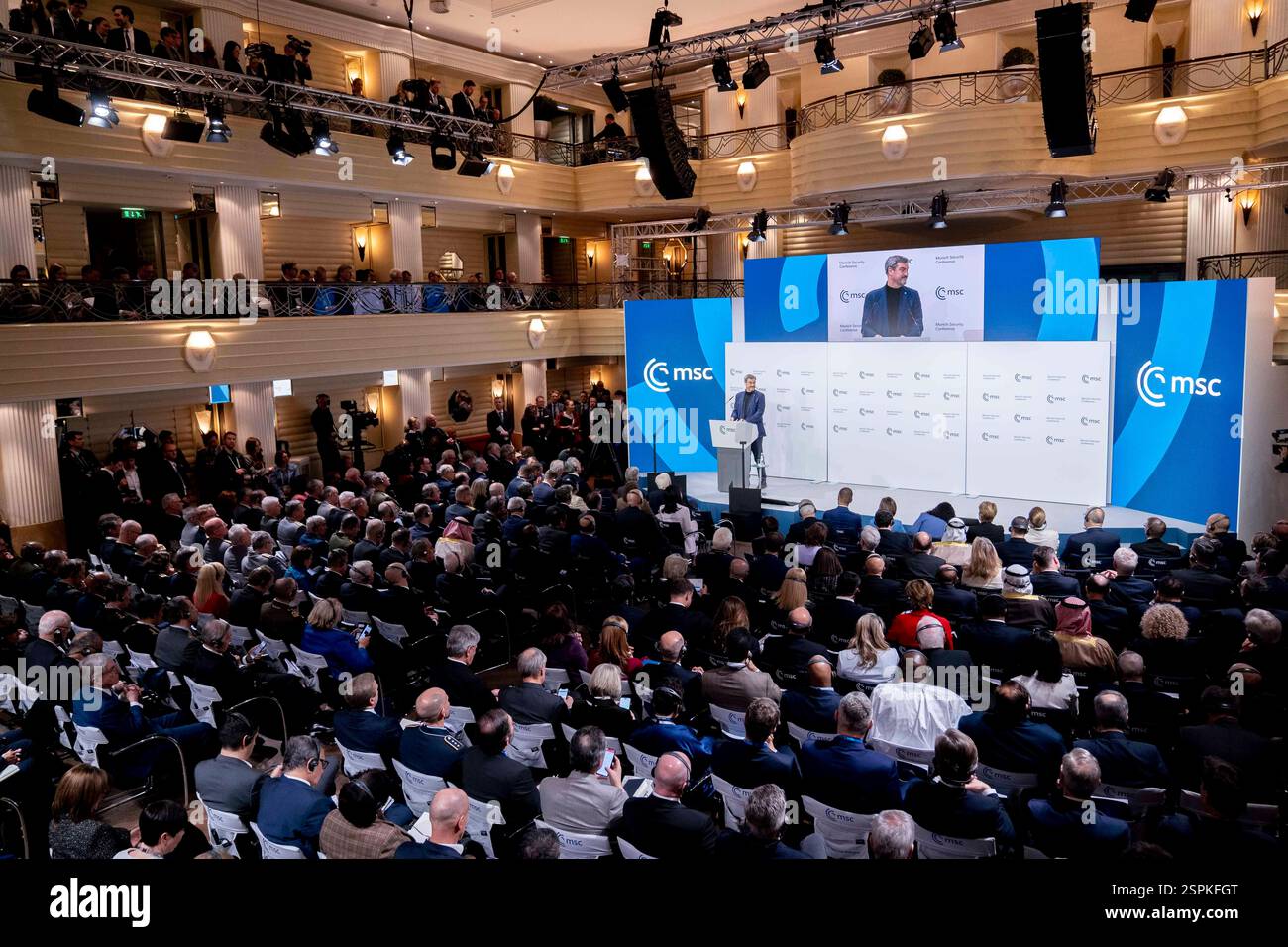 MARKUS SOEDER at the opening of the 61st Munich Security Conference MSC ...